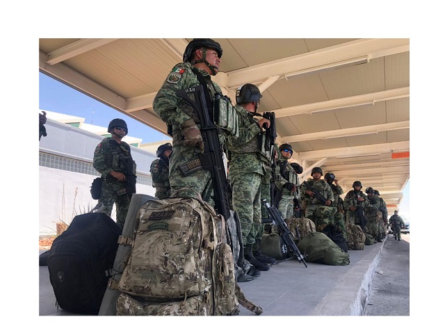 Llegan mil 500 soldados a reforzar Mexicali y San Luis Río Colorado